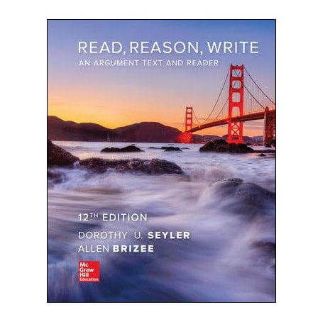 Read, Reason, Write 12th Ed unbound | College for Creative Studies ...